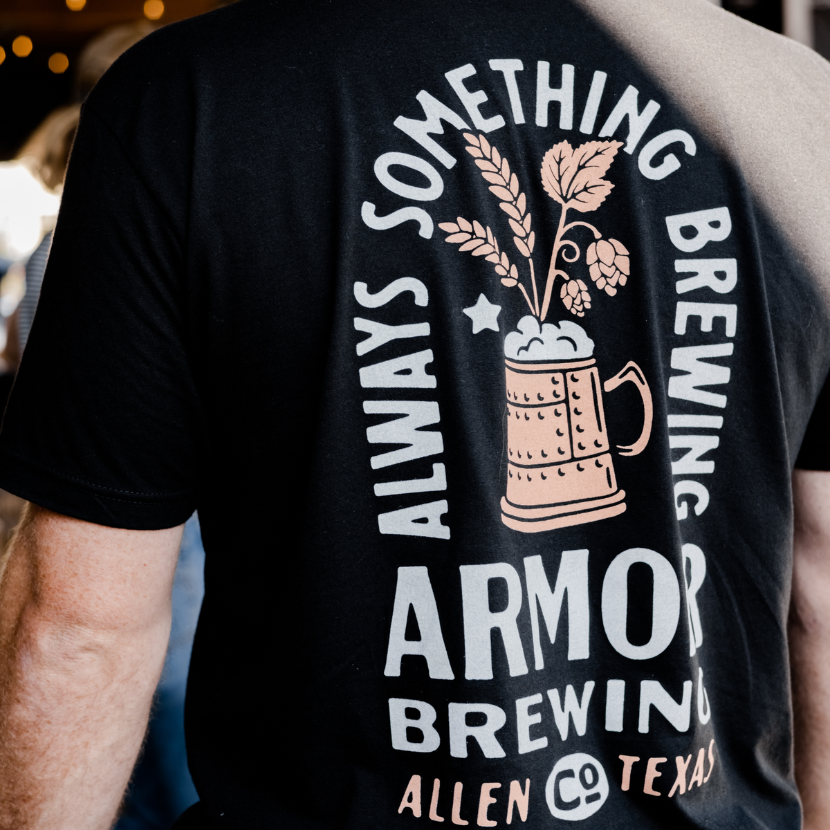 Always Something Brewing T-Shirt Black – Armor Coffee Company