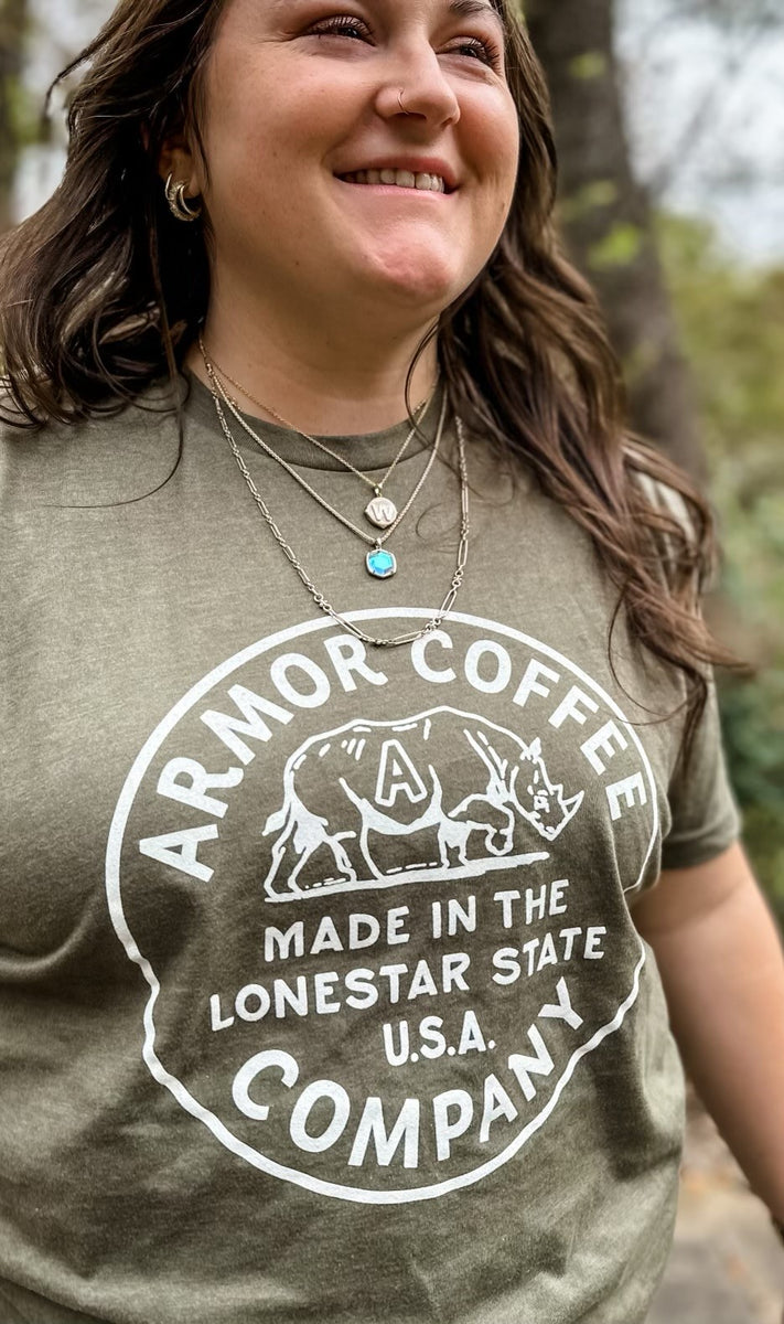 Armor Green Circle Seal T-Shirt – Armor Coffee Company